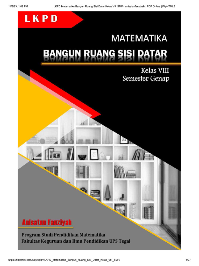 LKPD Matematika Bangun Ruang Sisi Datar... Satunfauziyah - PDF Online - FlipHTML5 | PDF ...