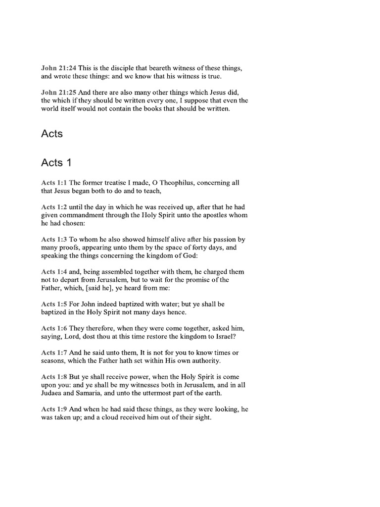 Book of Acts | PDF