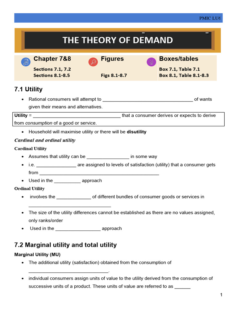 PMIC LU6w | PDF | Utility | Microeconomics