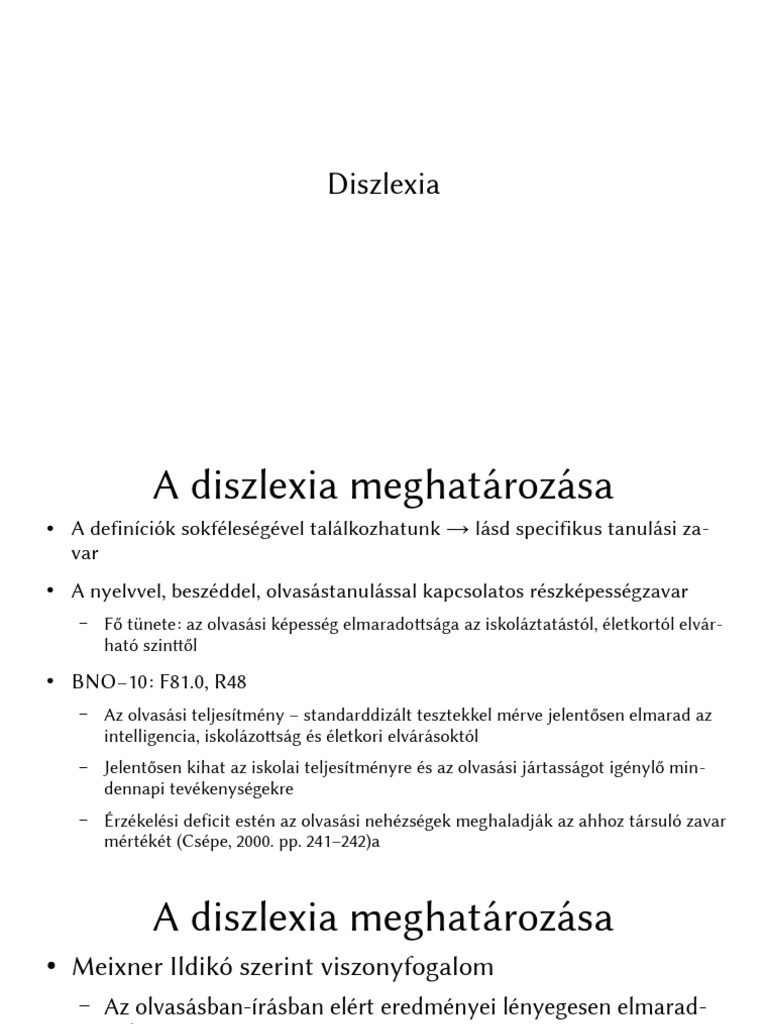 06 Diszlexia | PDF