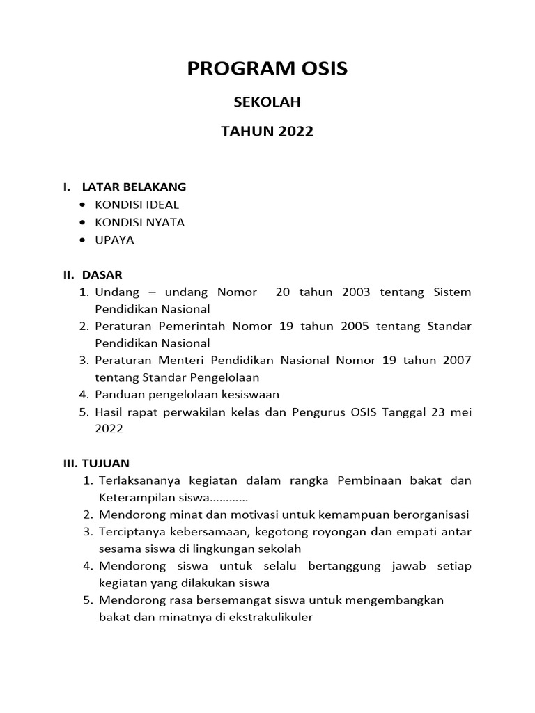 Dok. 4 (Bukti Dan Laporan Kegiatan Osis) | PDF