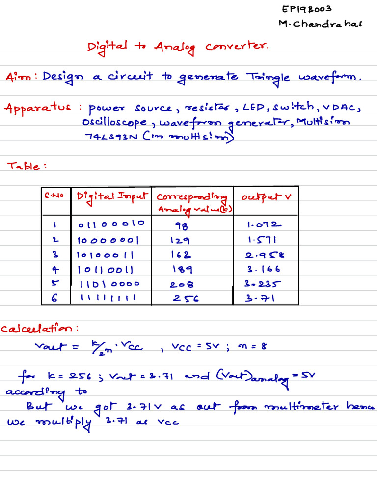 Ep19b003 Exp3 | PDF | Electronics | Telecommunications Engineering