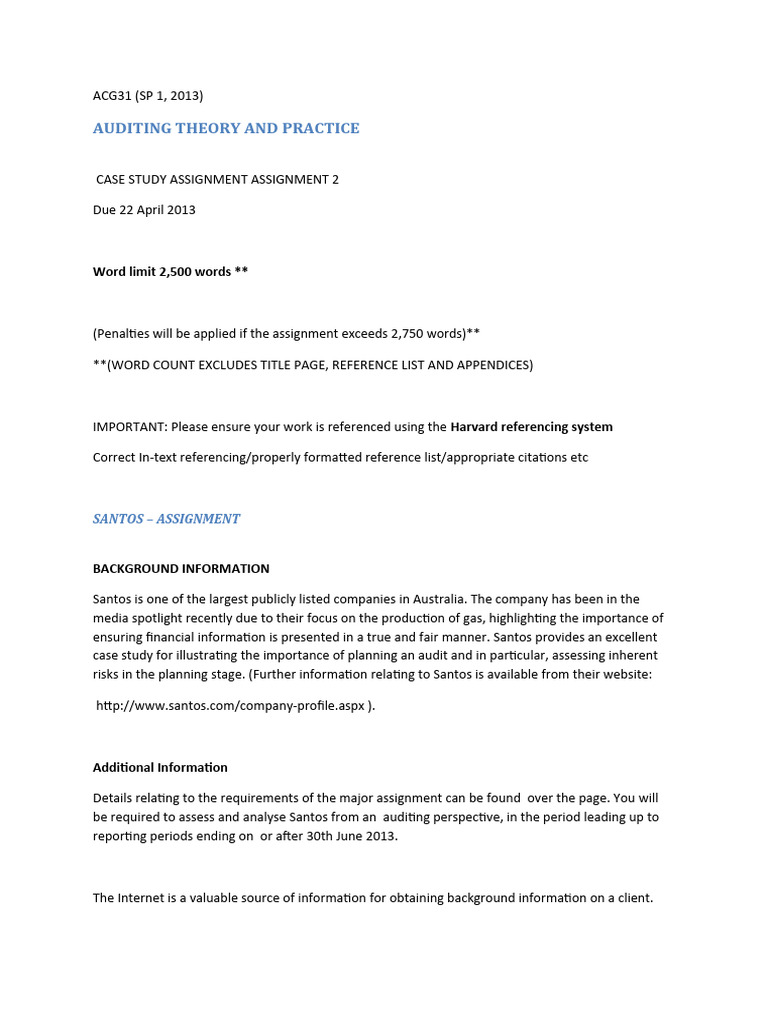 Feedback Auditing Assignment 2 ACG31 | PDF | Risk | Audit