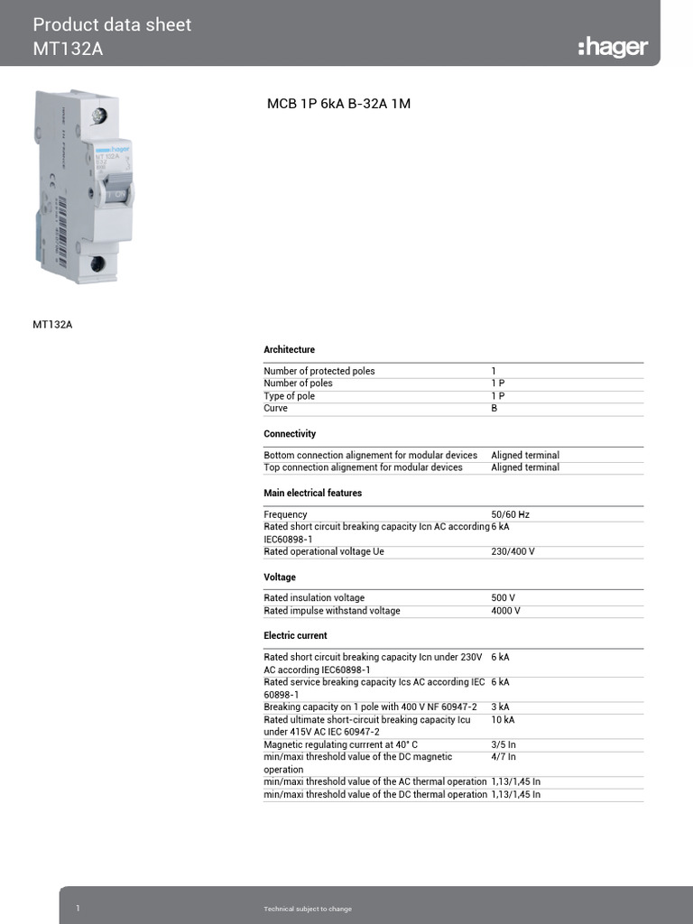 MT132A_Data_Sheet | Download Free PDF | Alternating Current | Mains ...