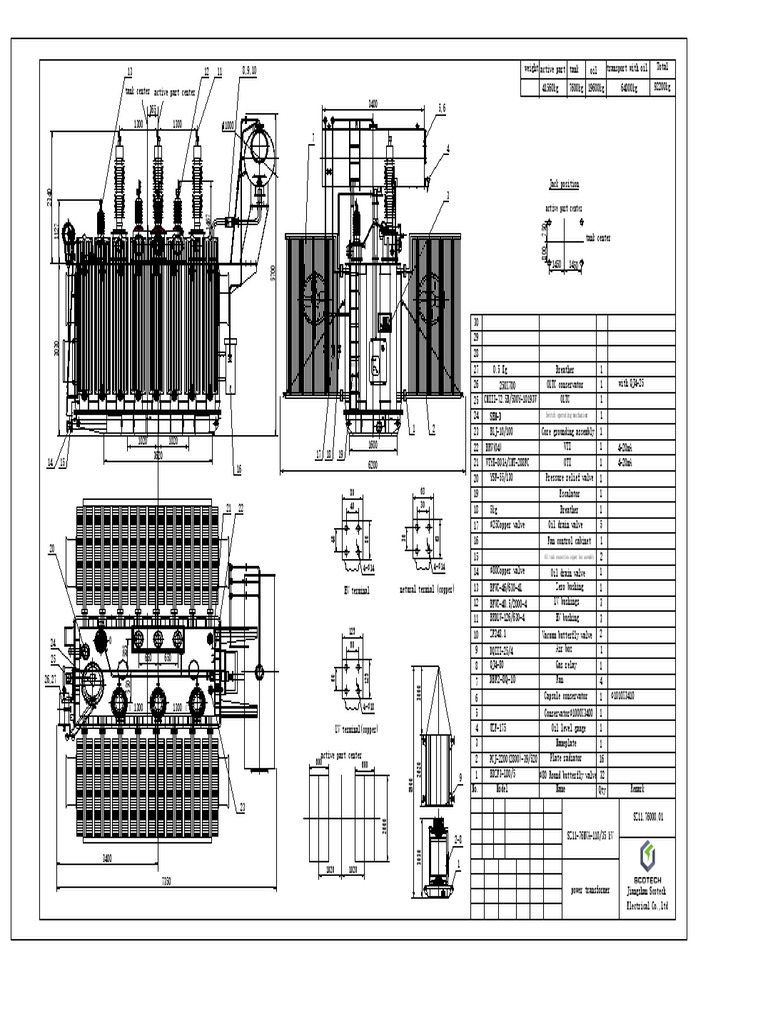 Technical Drawing | PDF | Transformer | Power Engineering