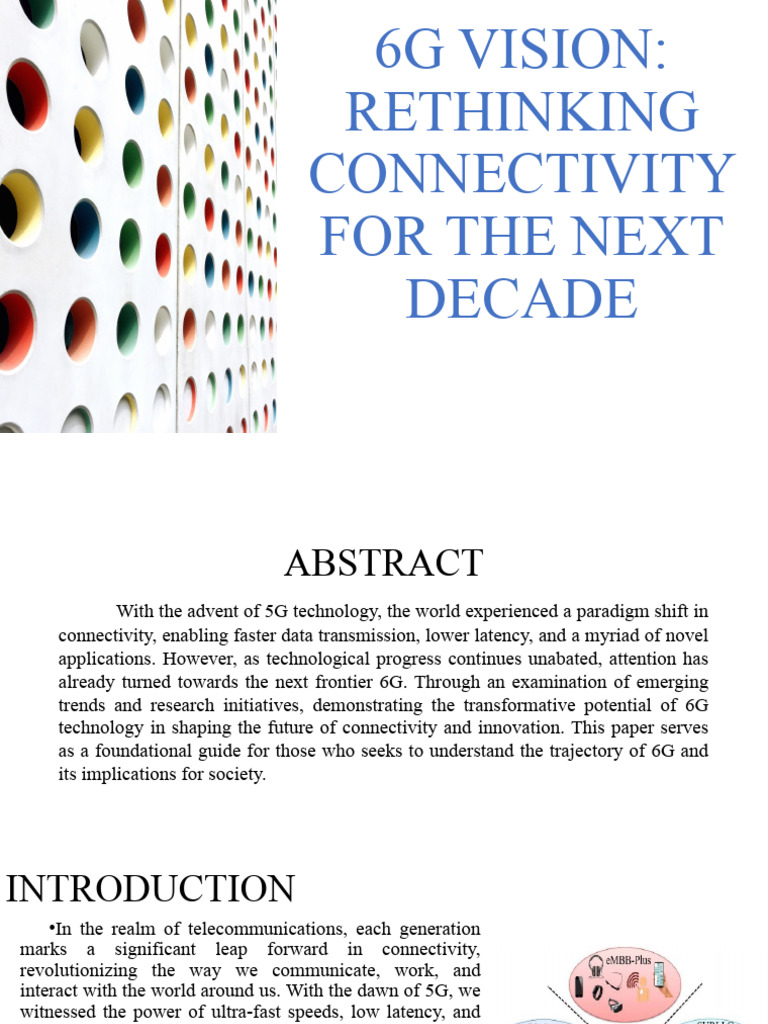 6G Vision | PDF | Terahertz Radiation | Artificial Intelligence