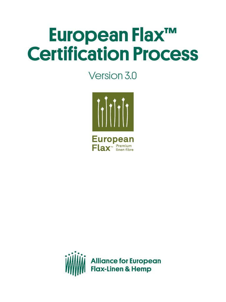 European-Flax Certification Process-V3.0 | PDF | Audit | Certification