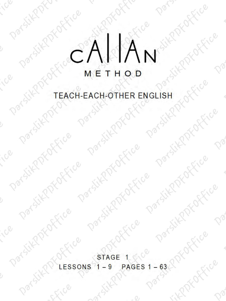 DərslikPDFOffice - Callan Method | PDF