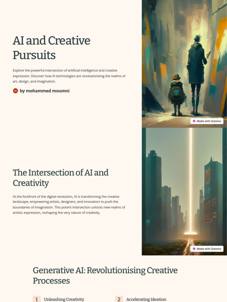 AI and Creative Pursuits | PDF | Artificial Intelligence | Intelligence (AI) & Semantics
