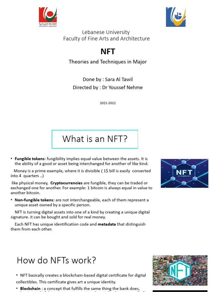Sara Al Tawil - NFT | PDF | Cryptocurrency | Applications Of Cryptography