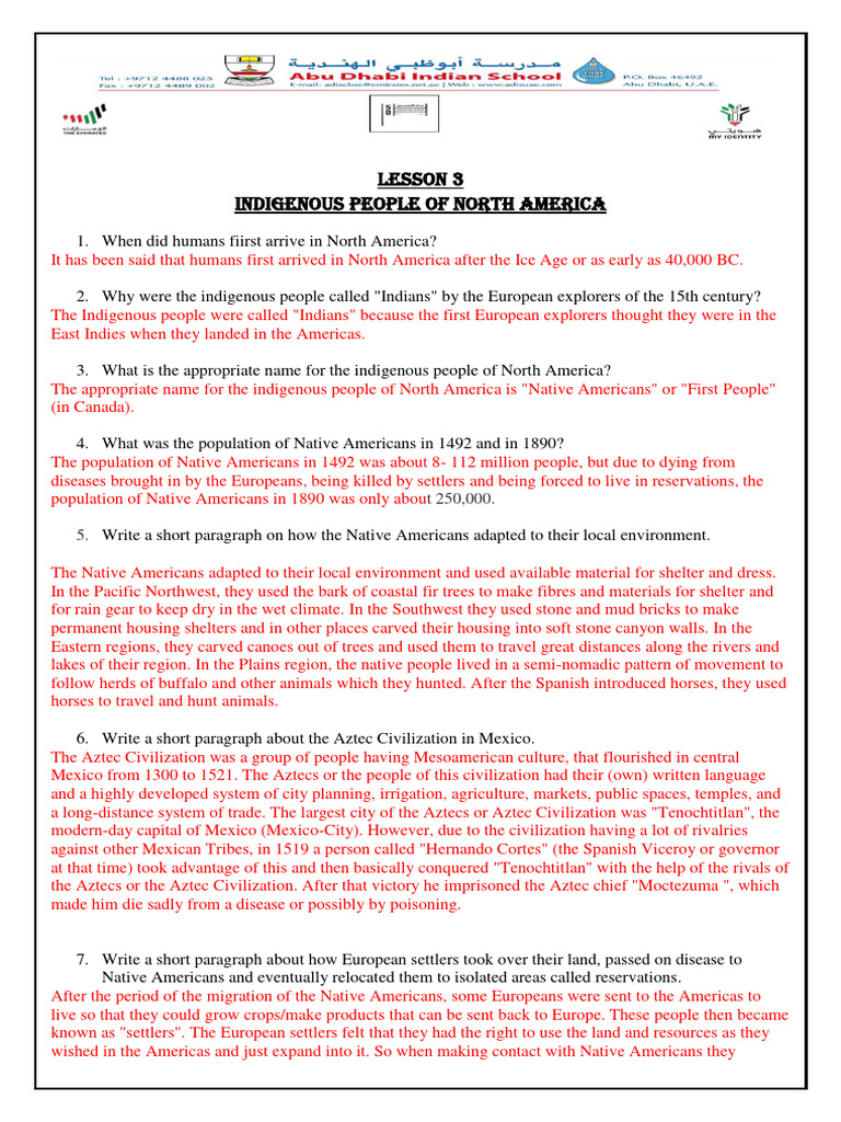 Gr.8 Indigenous People Notes | PDF | Indigenous Peoples Of The Americas ...