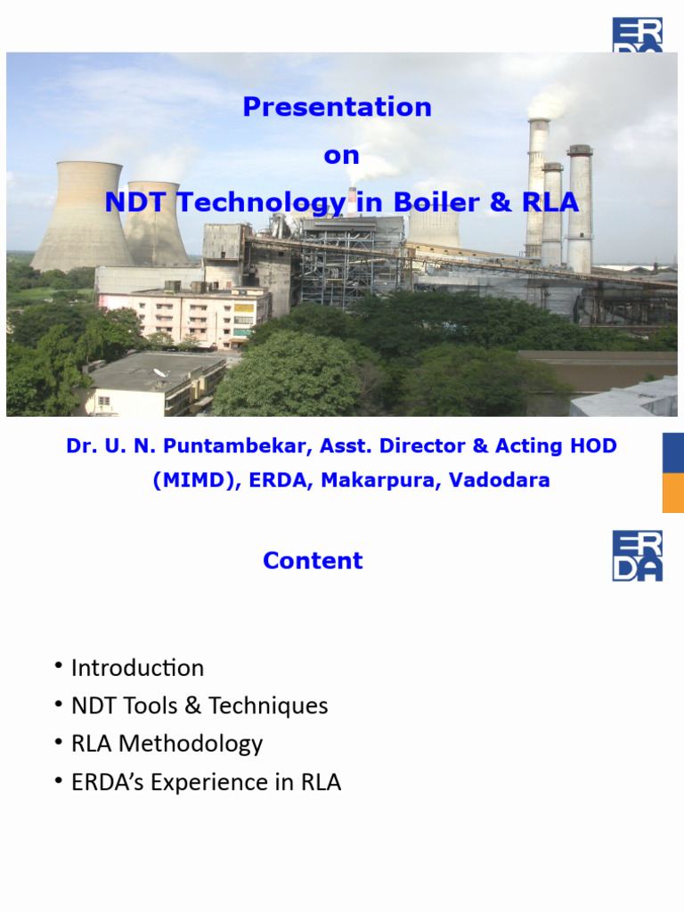 NDT Technology in Boiler & RLA-ERDA | PDF | Nondestructive Testing ...