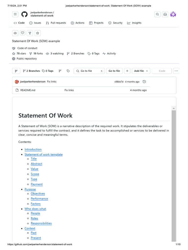 joelparkerhenderson_statement-of-work_ Statement Of Work (SOW) example ...