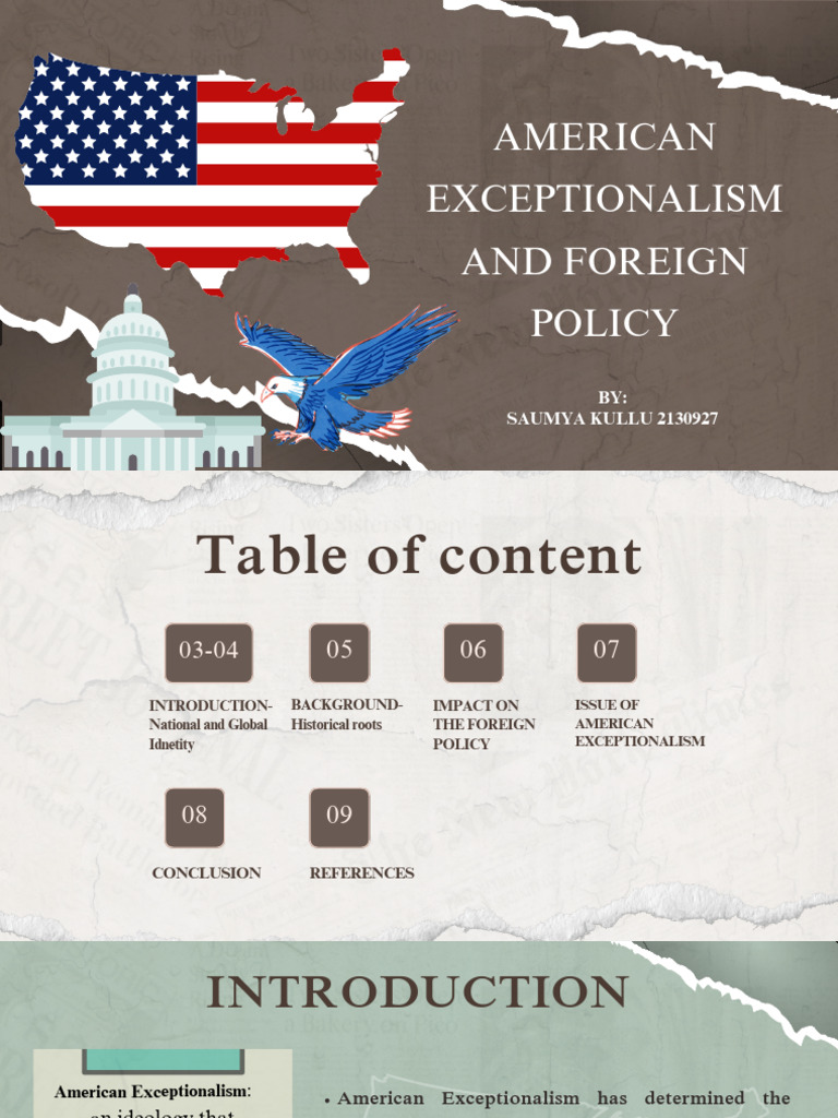 American Exceptionalism and Foreign Policy | PDF | Foreign Policy Of ...