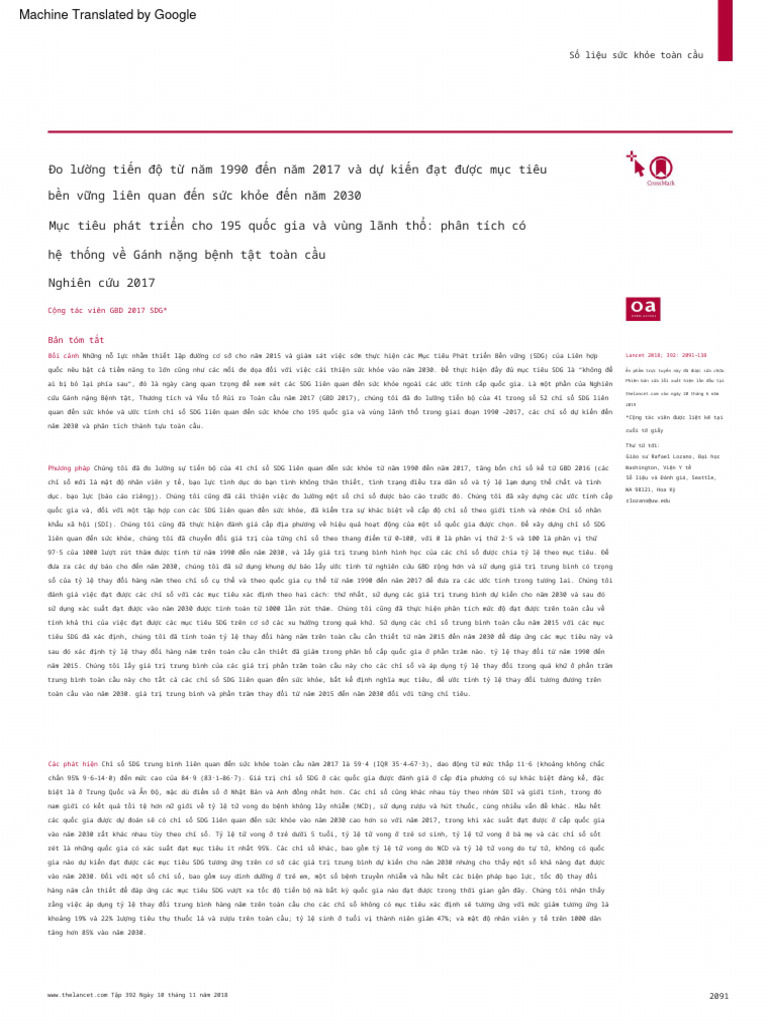 35 GBD 2017 SDG Collaborators | PDF