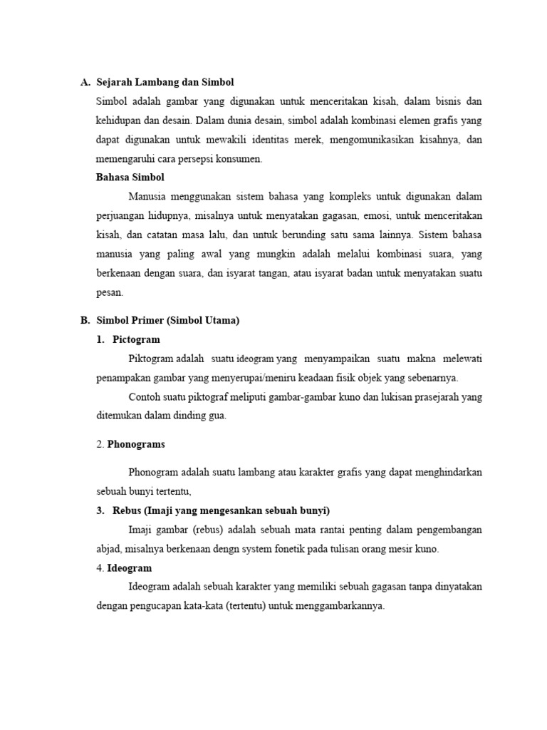 Sejarah Lambang Dan Simbol | PDF