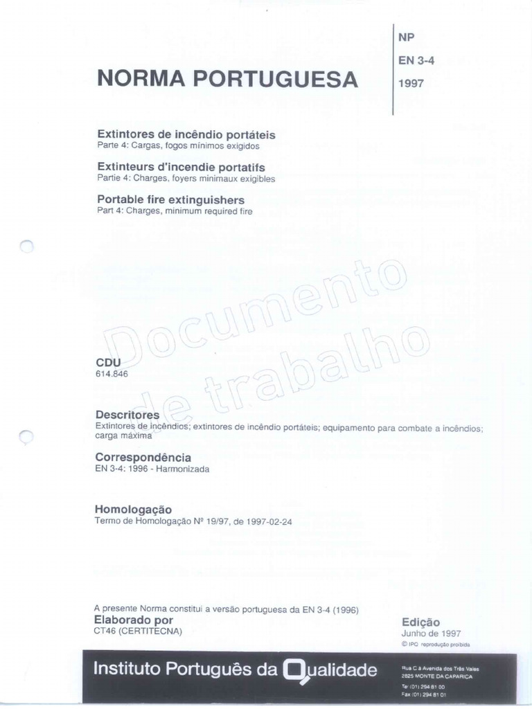 En 3-4 Extintores Portateis | PDF