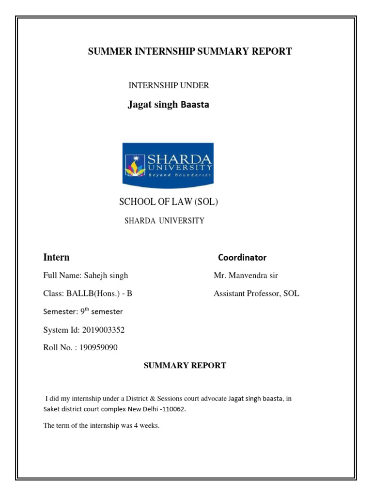 Robin Rawat Summary Report | PDF | Advocate | Lawyer