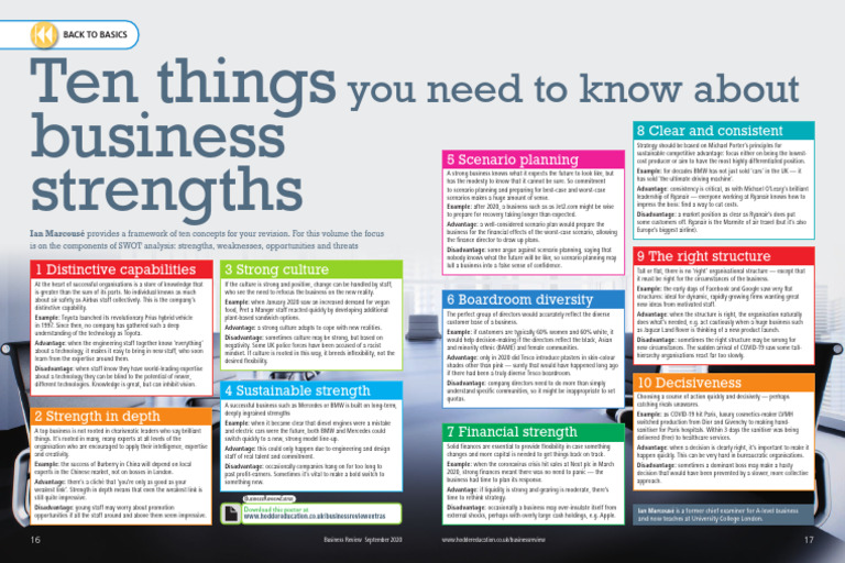 Business Strength | PDF | Scenario Planning | Swot Analysis