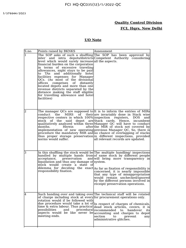 U.O.Note Dated 04.07.2023 | PDF | Computers