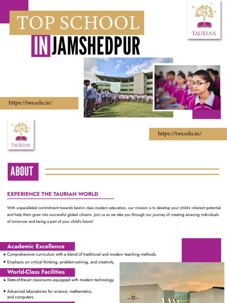 Enroll Your Child in Taurian World School Ranchi | PDF | Learning ...