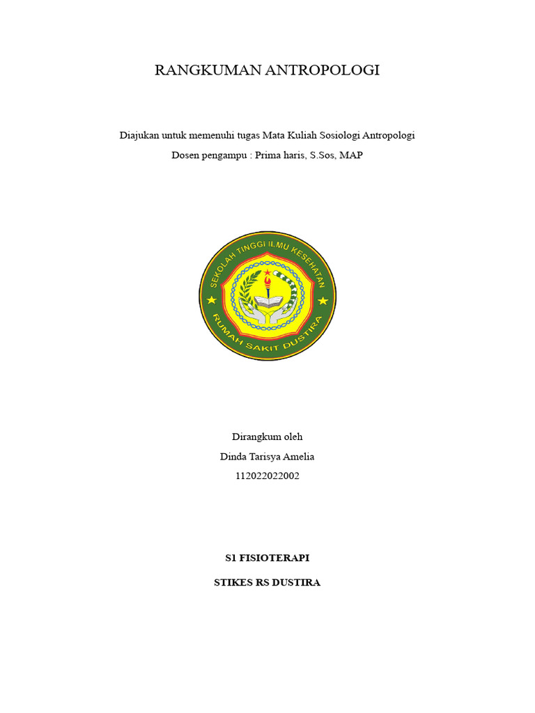 Rangkuman Antopolgi Uas | PDF | Ilmu Sosial