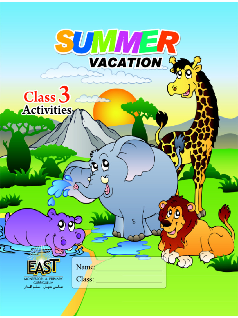 Summer Vacation Class - 3 - Pack - 1 | PDF