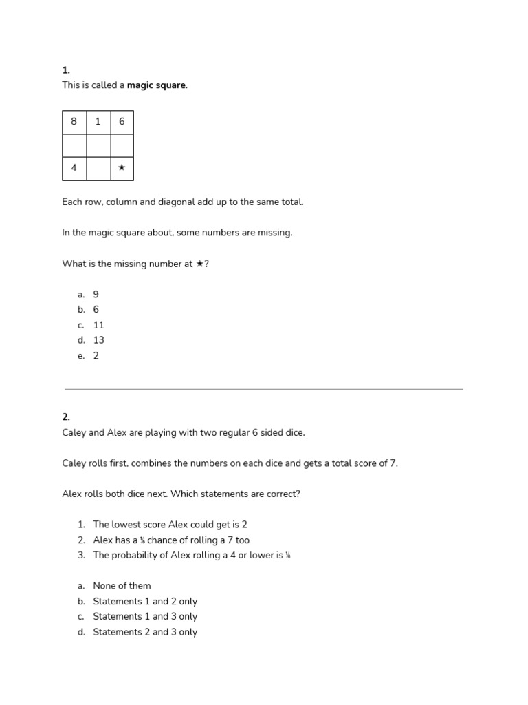 Homework - Year 5 - 20231204 | PDF