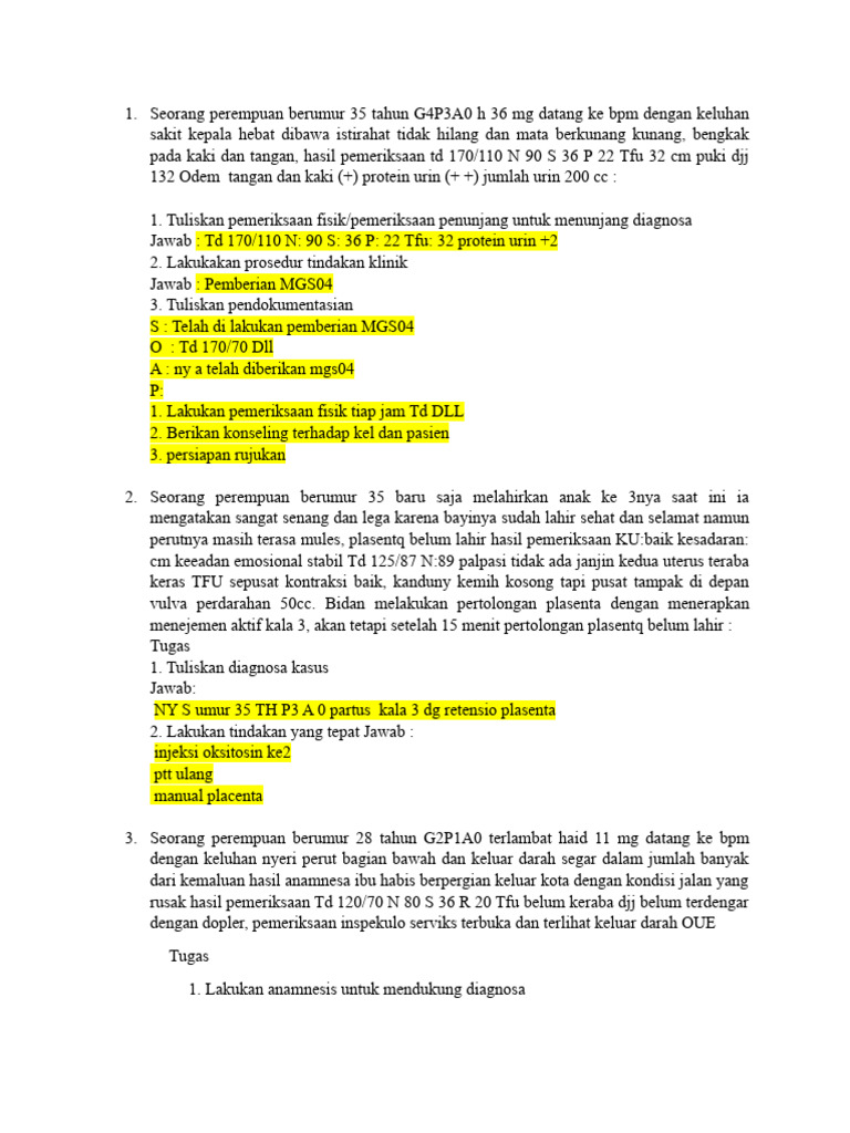 Soal Osce | PDF | Kesehatan Holistik | Sains & Matematika