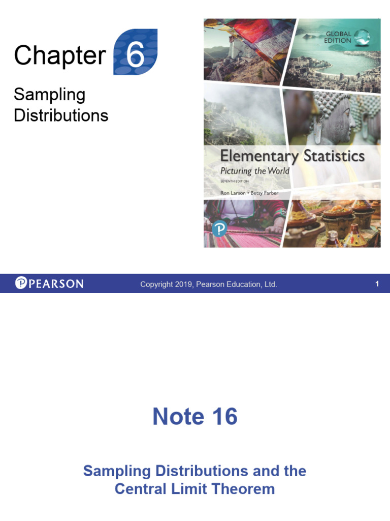 Sampling Distributions Pdf Standard Deviation Variance
