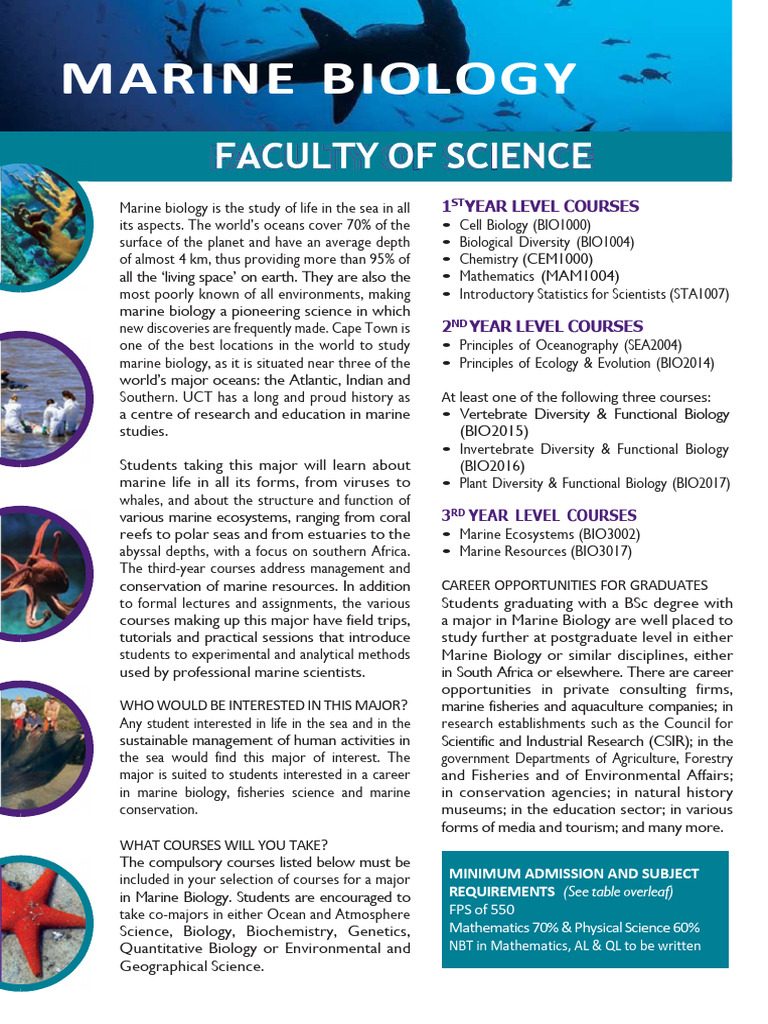 Marinebiologymajor | PDF | Marine Biology | Environmental Science