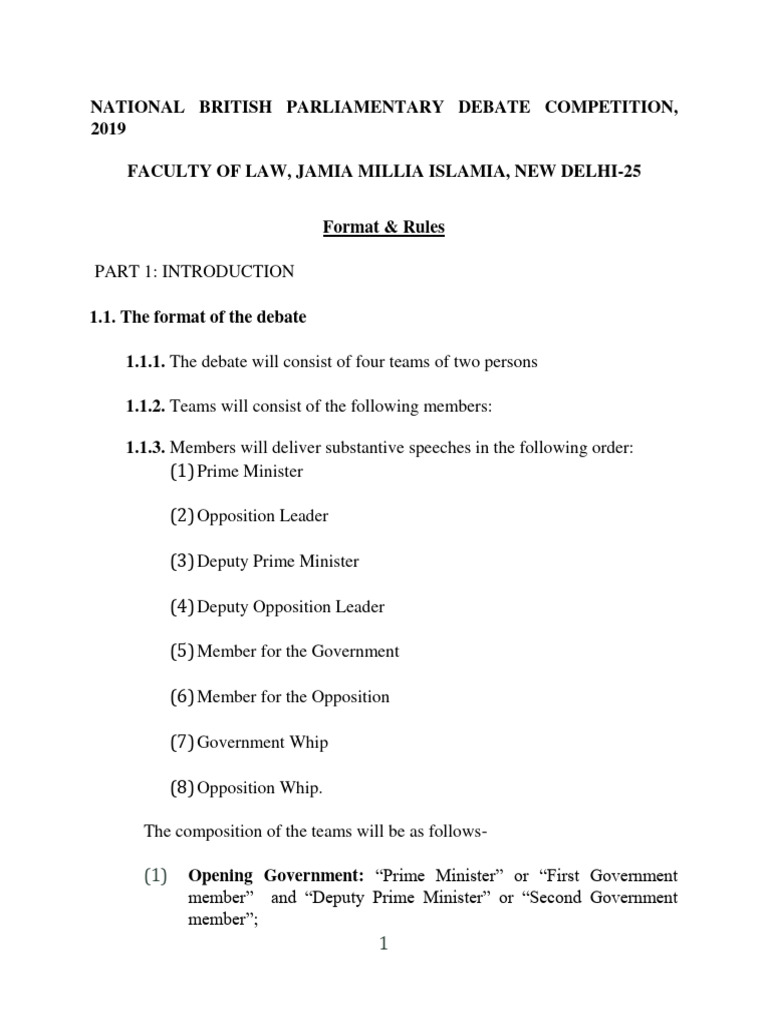 poster_rules_format_law_2019april6 | PDF | Argument