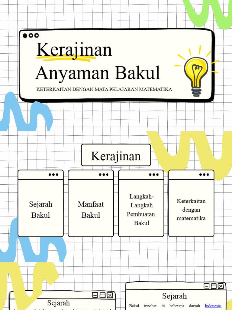 Materi Kerajinan Bakul Dengan Pembelajaran Matematika | PDF
