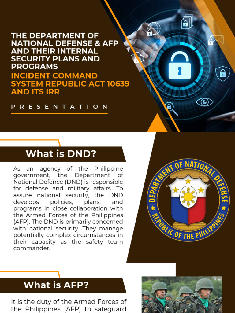 Lagamayo PPTThe Department of National Defense and The AFP and Their ...
