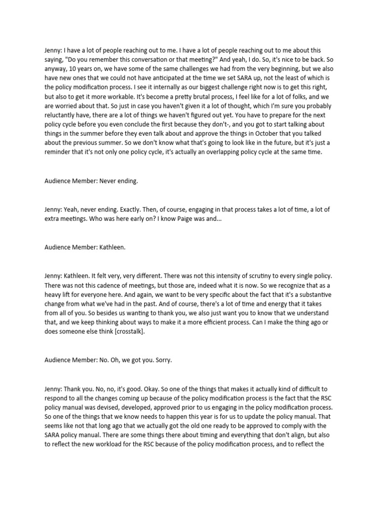 M-SARA RSC Meeting | PDF | Social Science