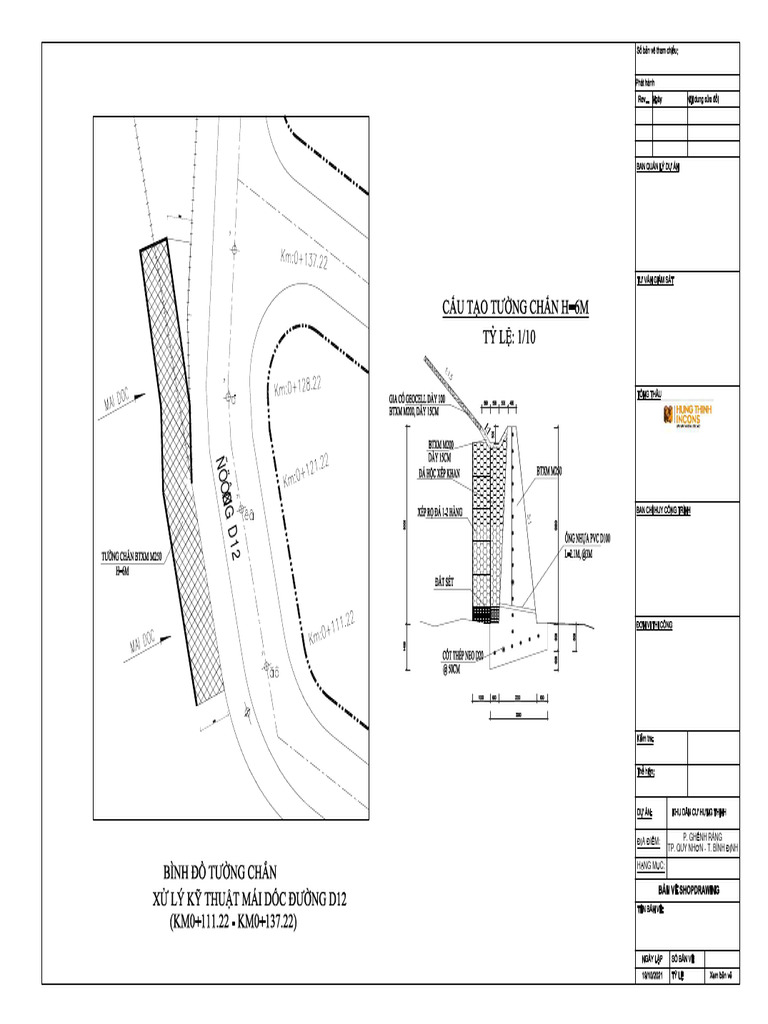 BPTC Tuong Chan Dat Khu Vuc Dan Sinh | PDF