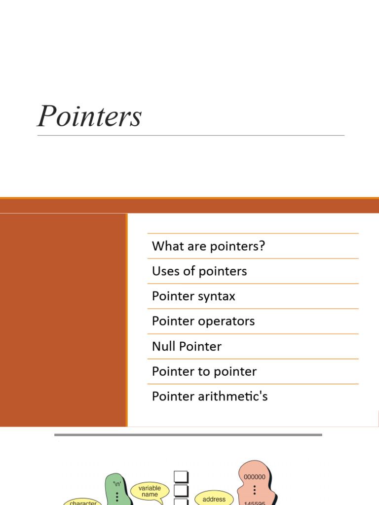 Pointers I | PDF | Pointer (Computer Programming) | Computer Science Pointers I | PDF | Pointer (Computer Programming) | Computer Science