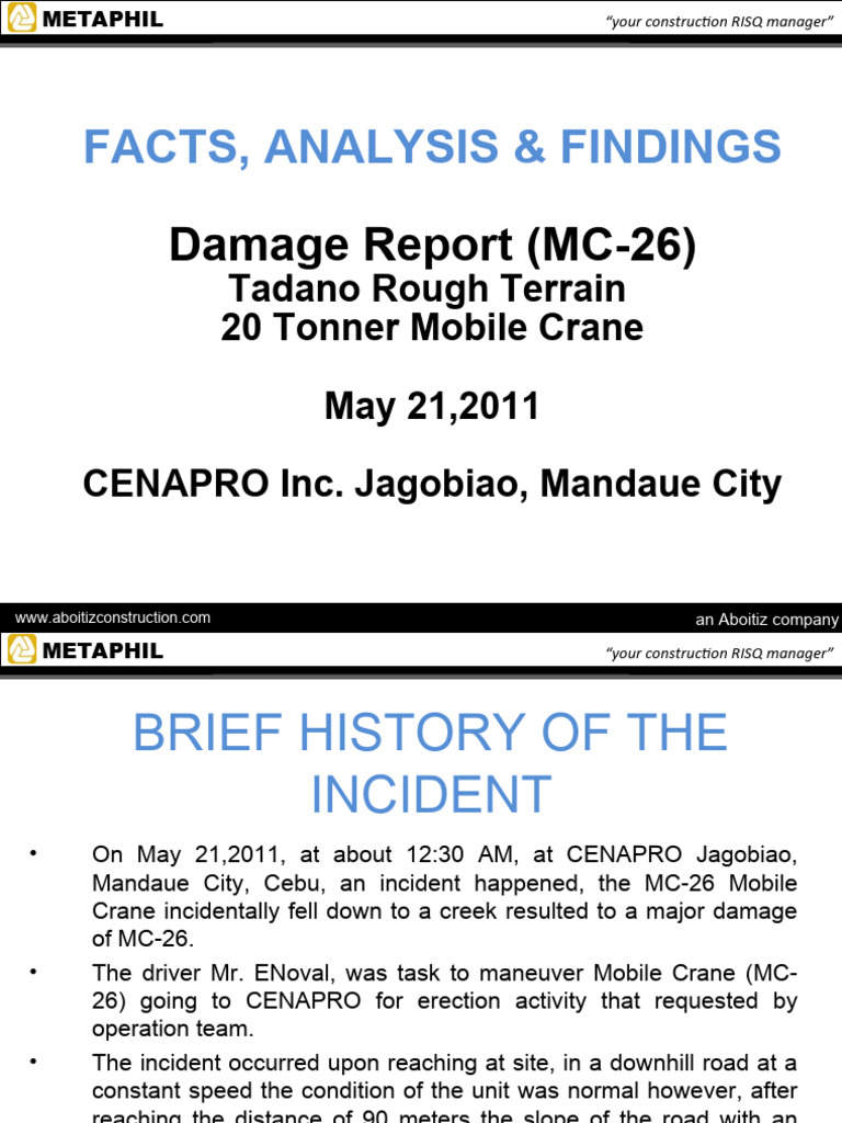 Crane Incident | PDF | Crane (Machine)