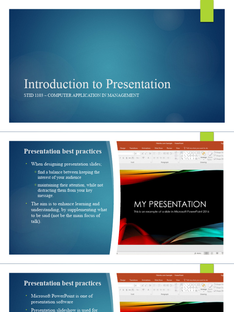 Chapter 6 - Office Automation System Introduction To Presentation Part ...