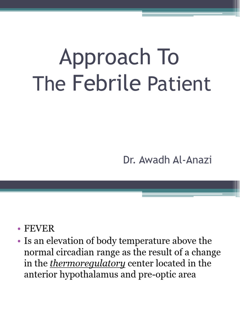 Understanding Febrile Response Mechanisms | PDF | Fever | Hyperthermia