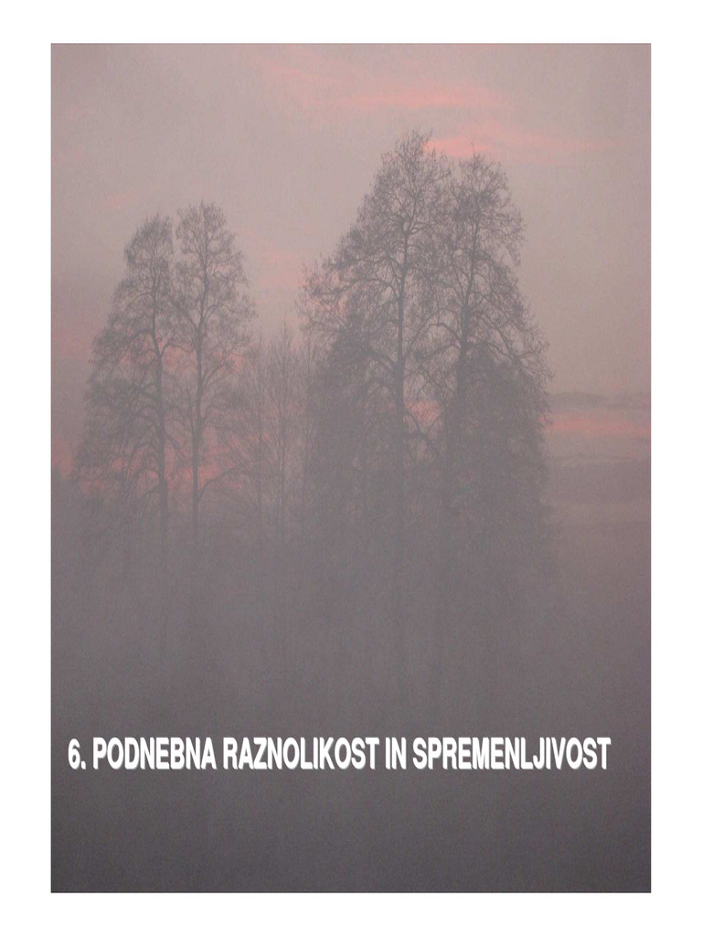 Podnebje Slovenije | PDF