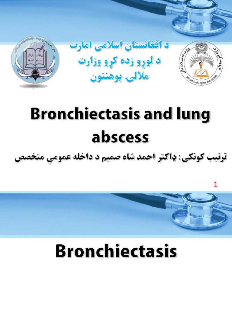 Bronchiectasis and Lung Abscess | PDF | Clinical Medicine | Medical Specialties