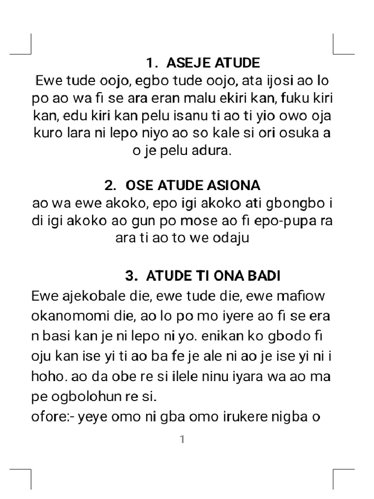 Egbe Owo Agbara Part2 | PDF