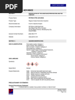 Petron Diesel Max Safety Data Sheet | PDF | Dangerous Goods | Toxicity