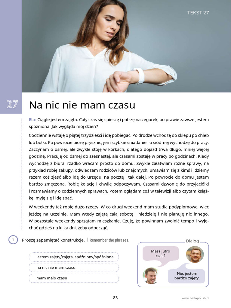 Teksty Z Ćwiczeniami A1-A2 | PDF