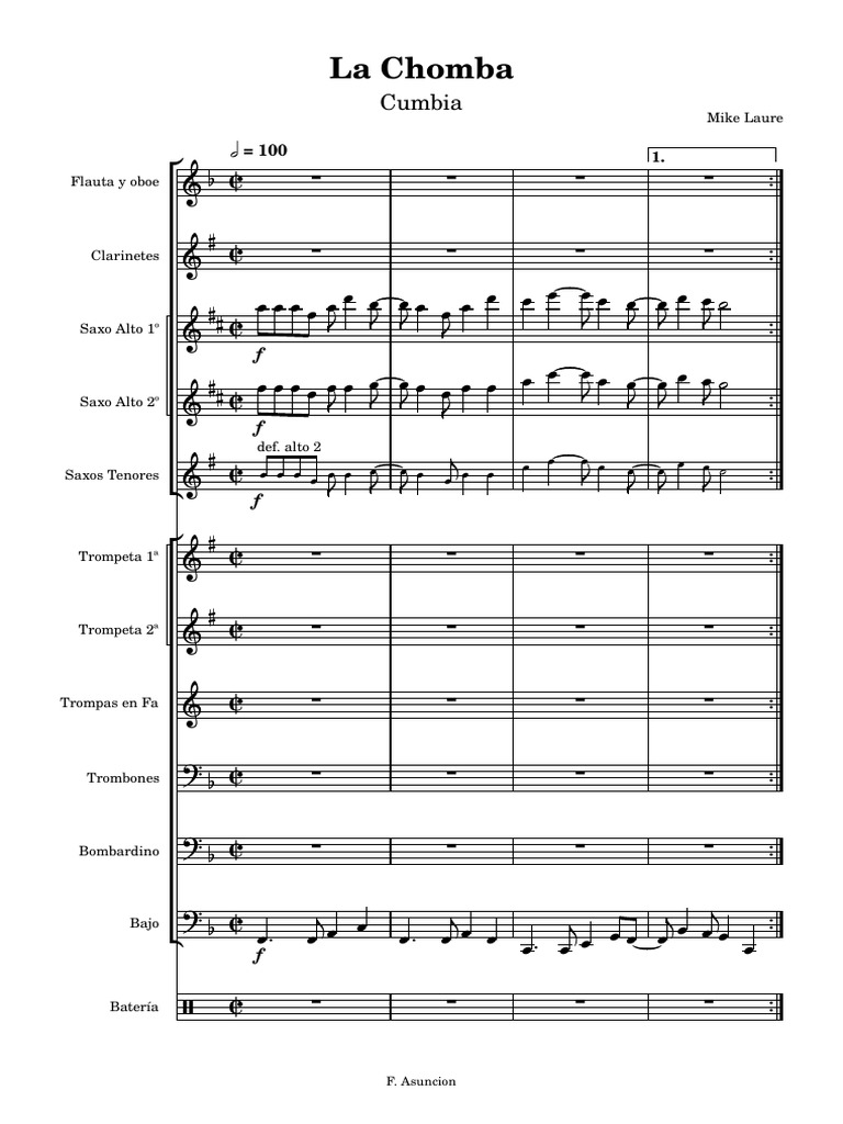 La Chomba - Charanga | PDF | Aerophones | Musical Instruments