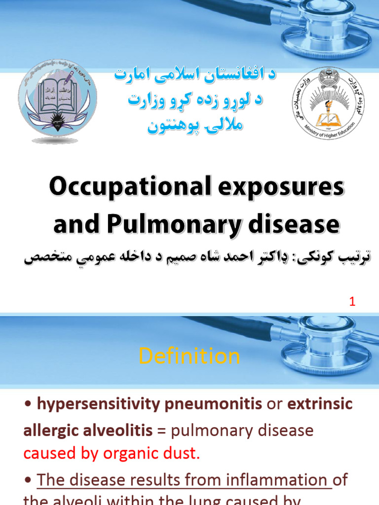 Occupational Exposures and Pulmonary Disease | PDF | Respiratory ...