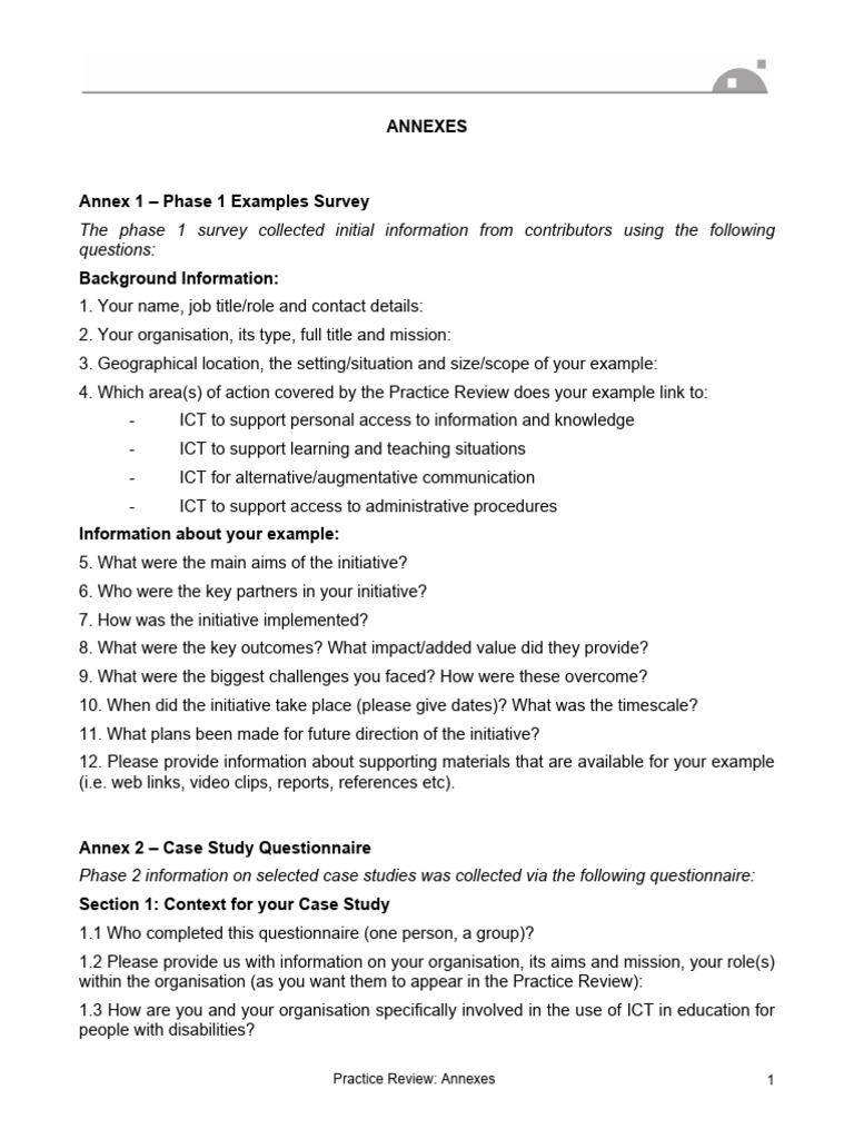 Annexes | PDF | Educational Technology | Learning