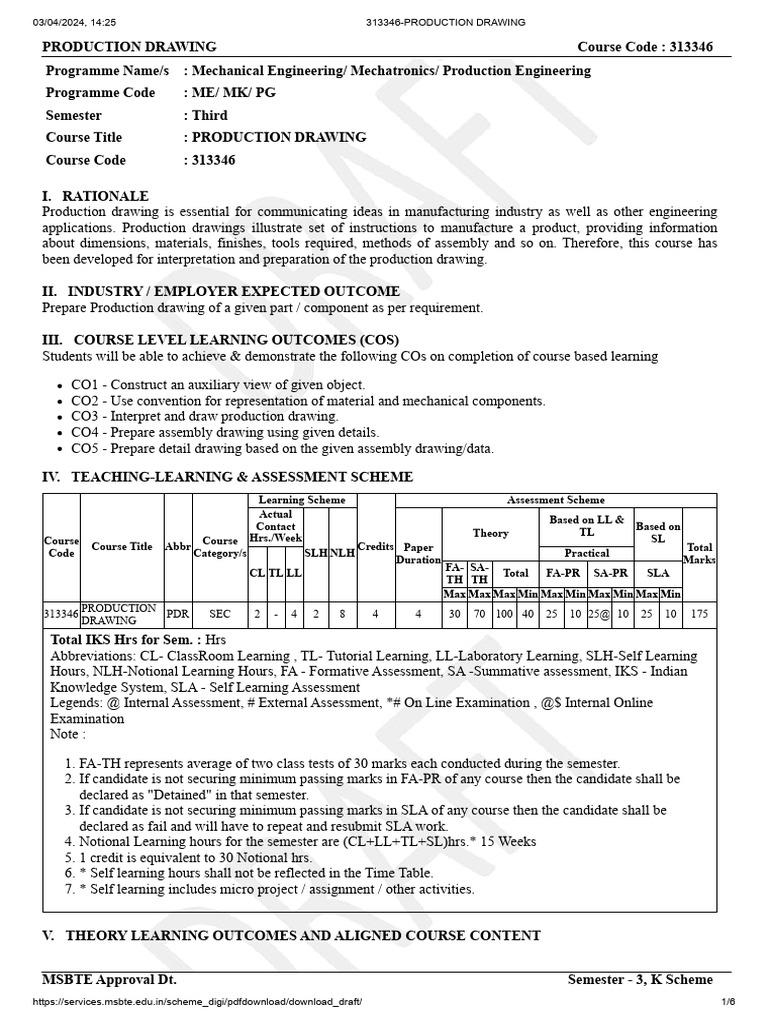 Production Drawing | PDF | Engineering Tolerance | Engineering