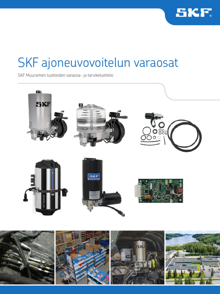 SKF Finland Vehicle Lubrication Spare Parts 2018 | PDF